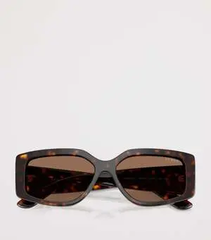 VOGUE Acetate Rectangle Sunglasses - Brown