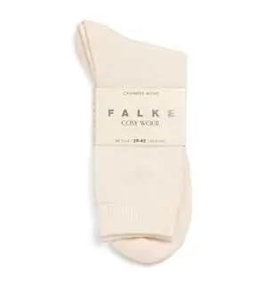 Falke Wool-blend Cosy Socks - White