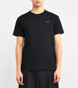 Play Comme Des Garcon Heart Logo T-shirt - Black