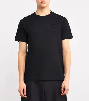 Play Comme Des Garcon Heart Logo T-shirt - Black