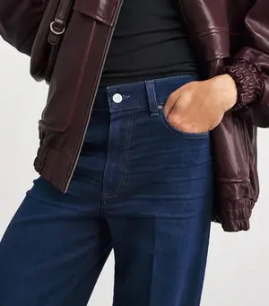 Paige Anessa Wide-leg Jeans - Navy