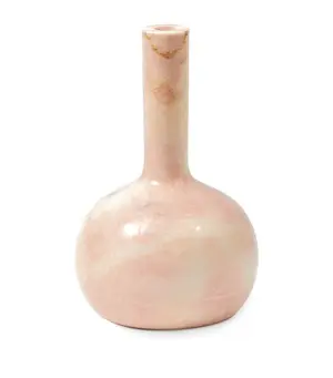 POLSPOTTEN Marble Heritage Bell Candle Holder - Pink