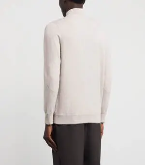 N.peal Cashmere Quarter-zip Carnaby Sweater - Grey
