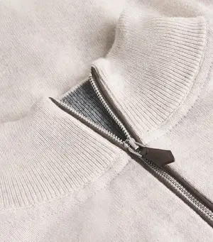 N.peal Cashmere Quarter-zip Carnaby Sweater - Grey