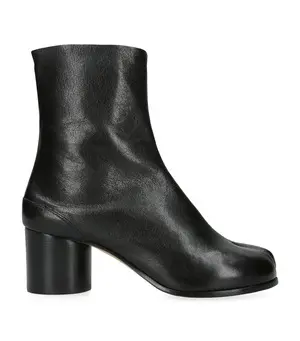 MAISON MARGIELA Leather Tabi Boots 60 - Black