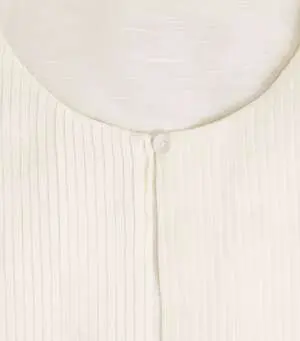 Tory Burch Linen-silk Pleated Midi Kaftan - Ivory