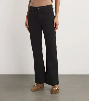 FRAME The Pixie Arrow Bootcut Jeans - Black