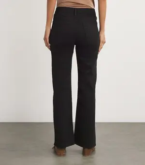 FRAME The Pixie Arrow Bootcut Jeans - Black