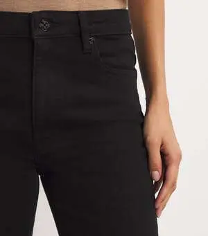 FRAME The Pixie Arrow Bootcut Jeans - Black