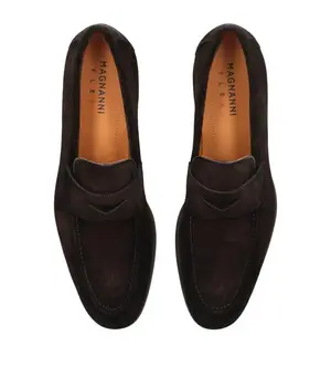 Magnanni Suede Diezma Loafers - Brown