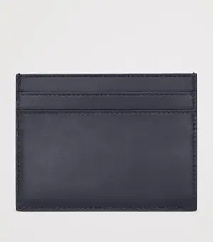 Saint Laurent Leather Logo Card Holder - Blue