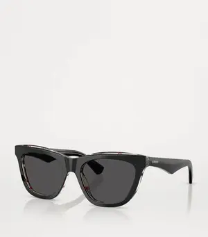 Burberry Acetate Wayfarer Sunglasses - Black