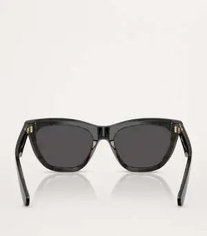 Burberry Acetate Wayfarer Sunglasses - Black