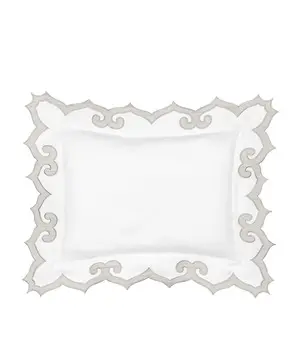 PRATESI Marrakesh Boudoir Sham - Silver