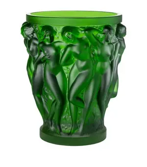 Lalique Bacchantes Vase - Green