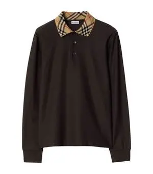 Burberry Long Sleeve Polos For Men