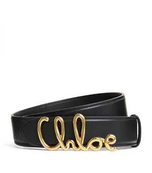 Chloé Iconic Calfskin Belt - Black