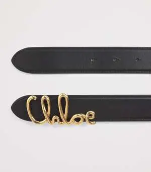Chloé Iconic Calfskin Belt - Black