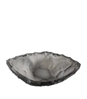 Lalique Small Crystal Silex Bowl - Grey