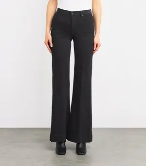 7 For All Mankind Modern Dojo Soho Flared Jeans - Black