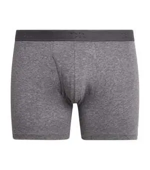 Derek Rose Pima Cotton Stretch Open Trunks - Grey
