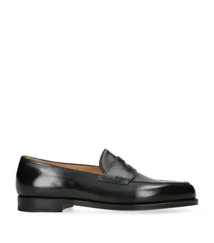 John Lobb Leather Lopez Loafers - Black