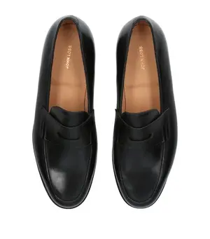 John Lobb Leather Lopez Loafers - Black