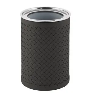 RIVIERE Leather Menfi Champagne Cooler - Black