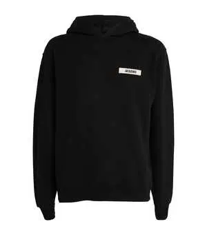 Jacquemus Grosgrain Logo Hoodie - Black