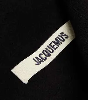 Jacquemus Grosgrain Logo Hoodie - Black