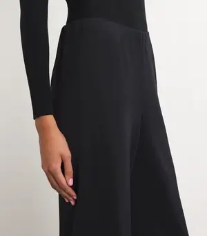 Vince Crepe High-waist Trousers - Navy