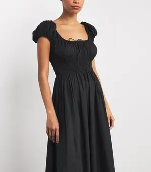 DÔEN Organic Cotton Quinn Midi Dress - Black