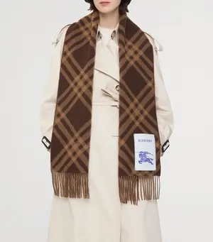 Burberry Cashmere Check Scarf