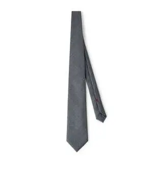 Brunello Cucinelli Virgin Wool Tie - Grey