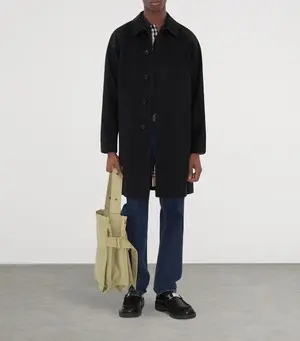 Burberry Mid-length Camden Heritage Car Coat - Black