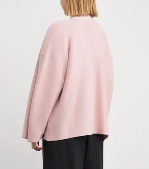 Eskandar Cashmere Textured-knit Cardigan - Pink