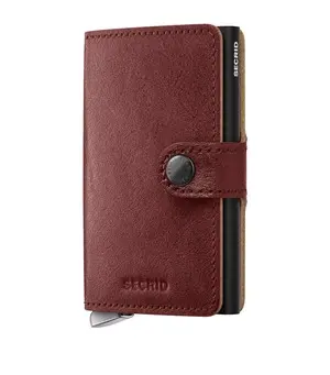 SECRID Basco Leather Miniwallet - Brown