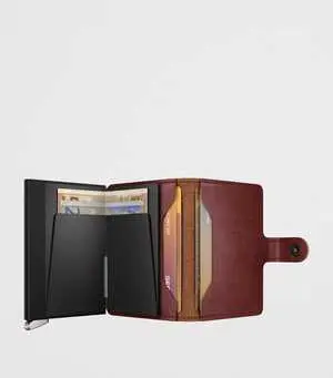 SECRID Basco Leather Miniwallet - Brown