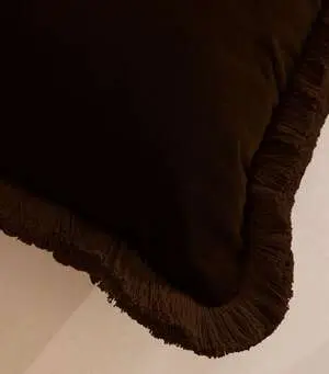 SOHO HOME Velvet Margeaux Cushion - Brown