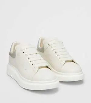 Alexander McQueen Leather Oversized Sneakers - White