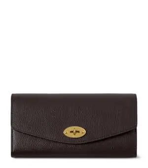 Mulberry Leather Darley Wallet - Black