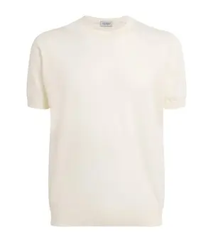 John Smedley Merino Wool T-shirt - Ivory
