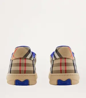 Burberry Check Terrace Sneakers - Yellow