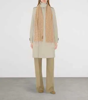 Burberry Cashmere B Charm Scarf - Beige