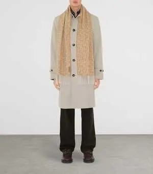 Burberry Cashmere B Charm Scarf - Beige