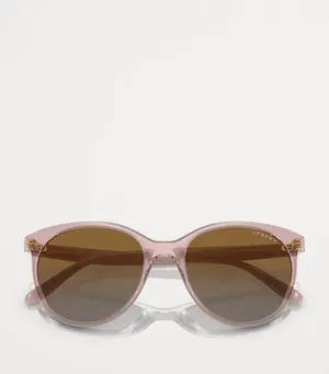 VOGUE Acetate Round Sunglasses - Pink