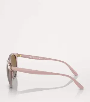 VOGUE Acetate Round Sunglasses - Pink