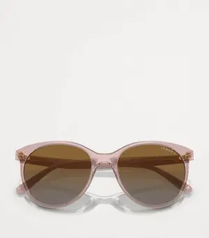 VOGUE Acetate Round Sunglasses - Pink