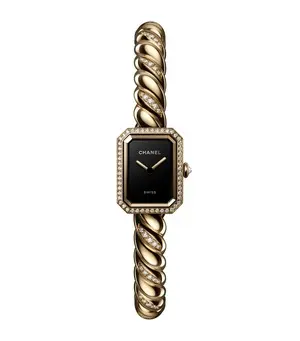 Chanel Yellow Gold And Diamond Première Galon Watch - Black