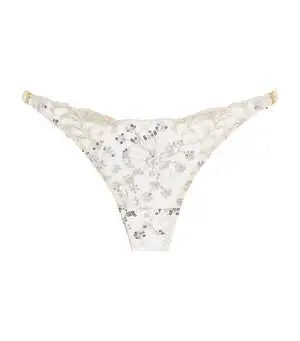 BORDELLE Theia Strap Thong - Ivory